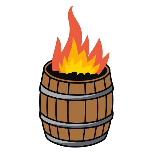 Burning Barrel Vector Images (over 780)