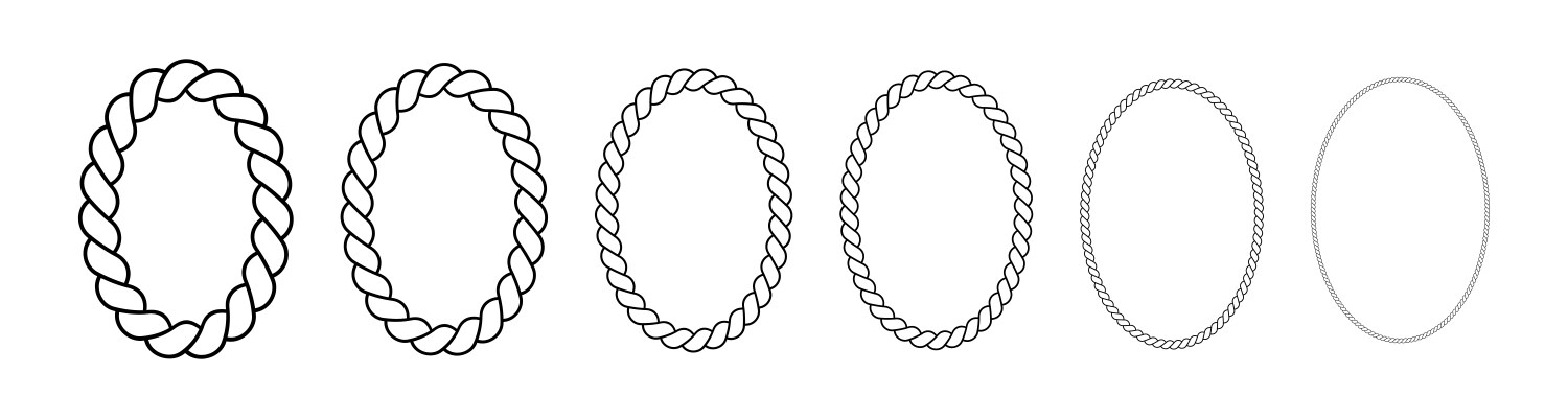 Rope Oval Vector Images (over 730)