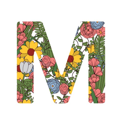 Heart Letter M Vector Images (over 580)