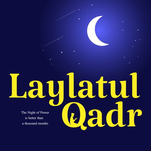 Laylat al-qadr Royalty Free Vector Image - VectorStock