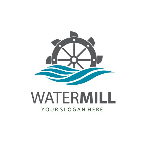 High pressure water spray logo Royalty Free Vector Image
