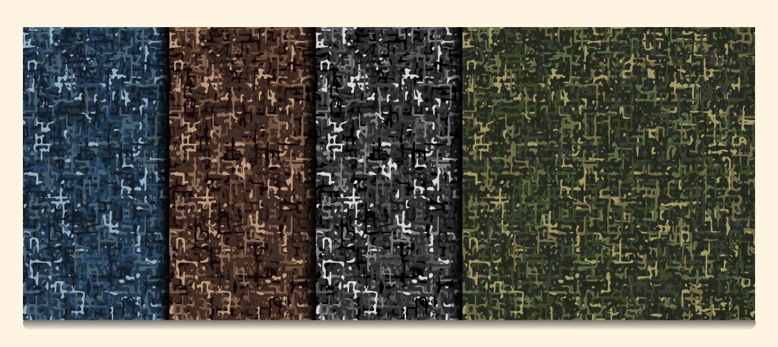 10 Digital Camo Patterns Royalty Free Vector Image