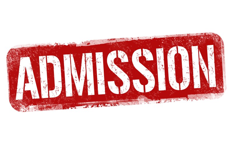 Admission sign or stamp Royalty Free Vector Image