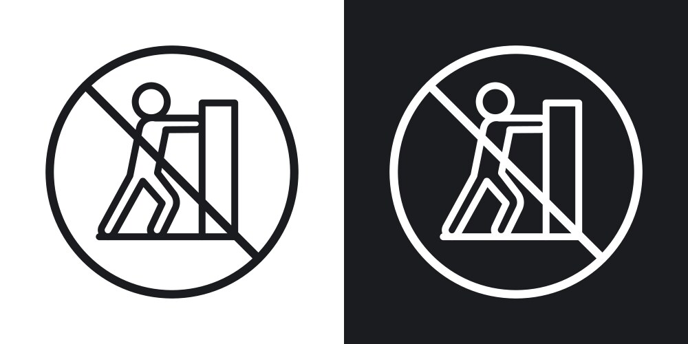 No climbing allowed sign icon set safety prohibit Vector Image
