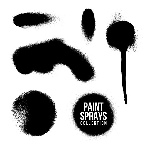 Spray paint splatter texture Royalty Free Vector Image