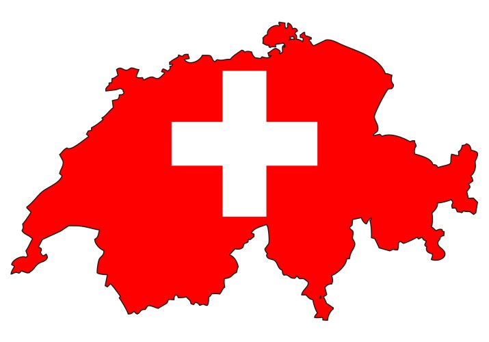 Switzerland Flag Map Vector Images (over 1,400)