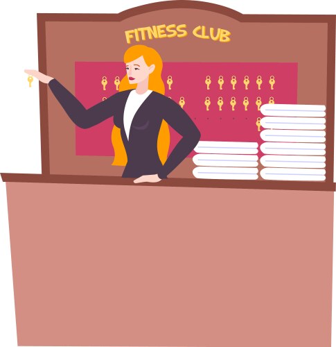 Gym Receptionist Vector Images (87)