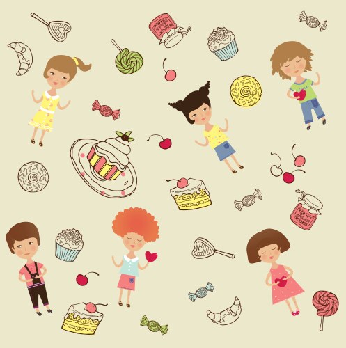 Cartoon Sweets Vector Images (over 570,000)