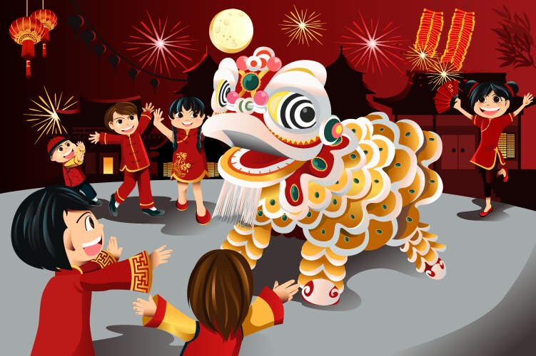 Cartoon Chinese Lunar New Year Vector Images (over 13,000)