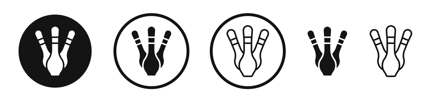 Bowling icon Royalty Free Vector Image - VectorStock