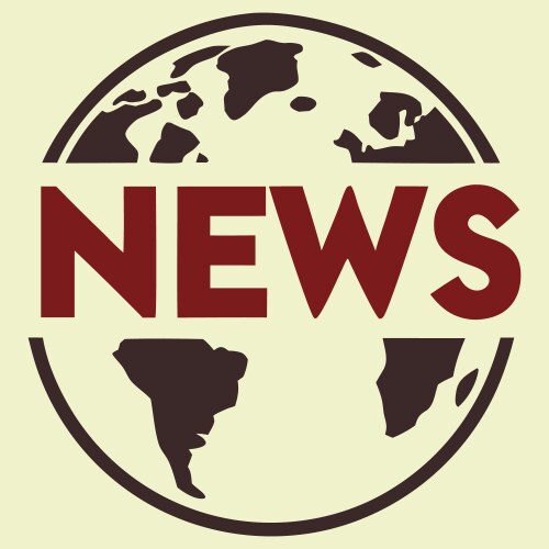 Classic newspaper logo revival Royalty Free Vector Image