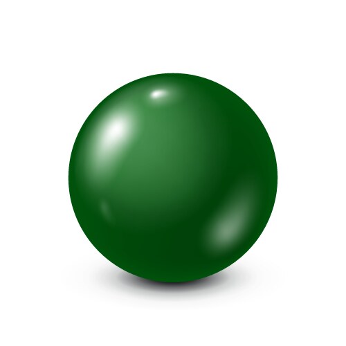 Green lottery billiardpool ball snooker Royalty Free Vector