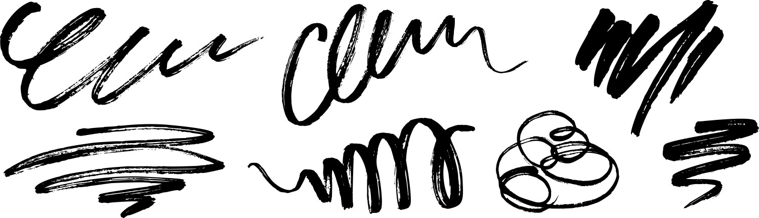 Hand drawn scribble pencil line set scratch Vector Image