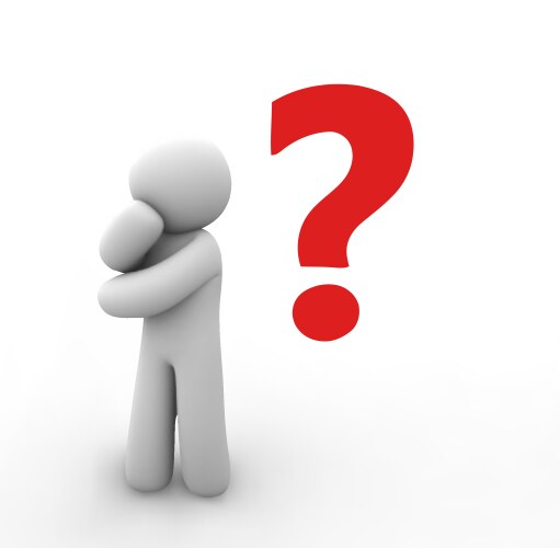 Question Mark Head A Man With A Lot Of Question Marks On His Face.