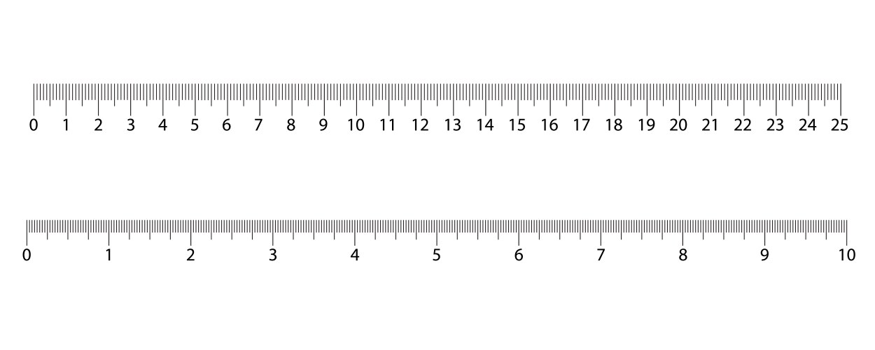 Rulers in centimeters Royalty Free Vector Image