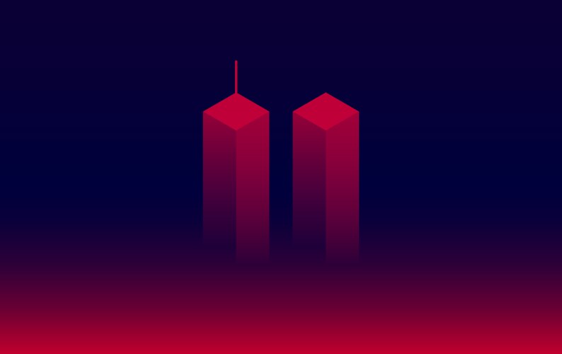 911 attack remembrance memorial day september 11 Vector Image