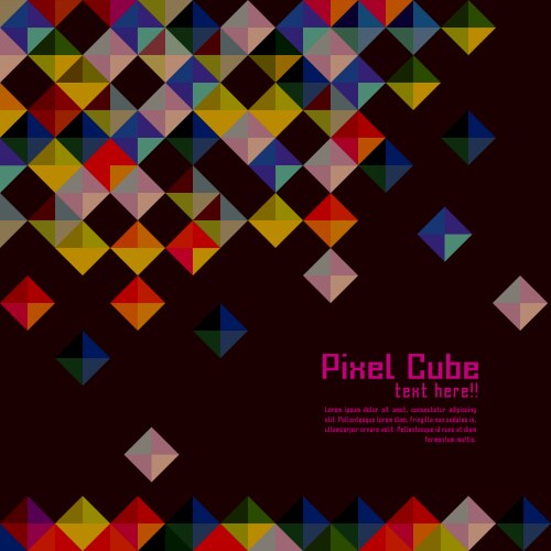 Abstract modern pixel background Royalty Free Vector Image