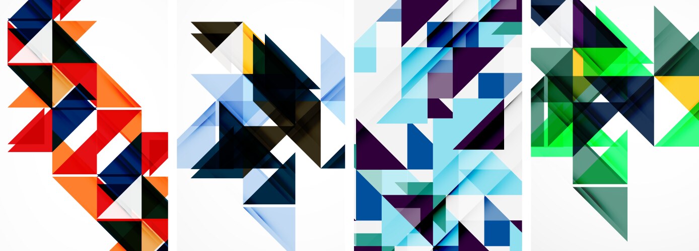Random Triangle Pattern Vector Images (over 14,000)