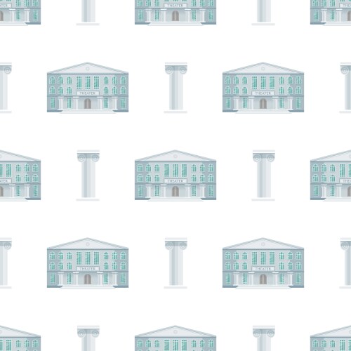 Seamless pattern with houses and buildings Vector Image