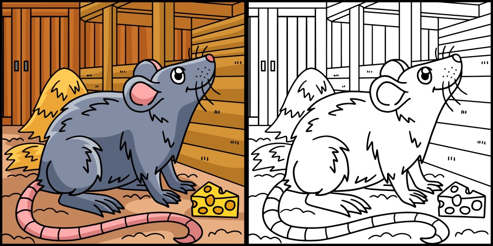 Mouse Coloring Page Vector Images (over 2,100)