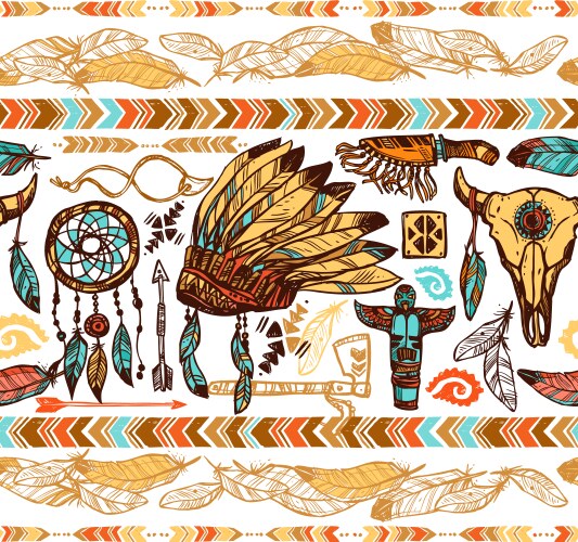 Traditional Native American Patterns Vector Images (over 18,000)