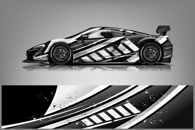 Racing car logo design template transport Vector Image