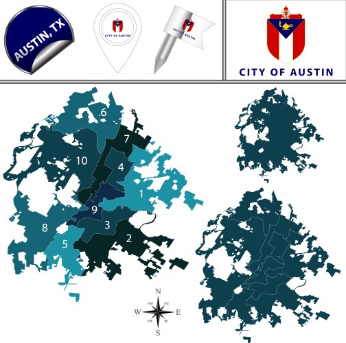 Austin Texas Vector Images (over 1,000)
