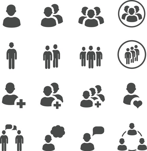 Crowd icon Royalty Free Vector Image - VectorStock