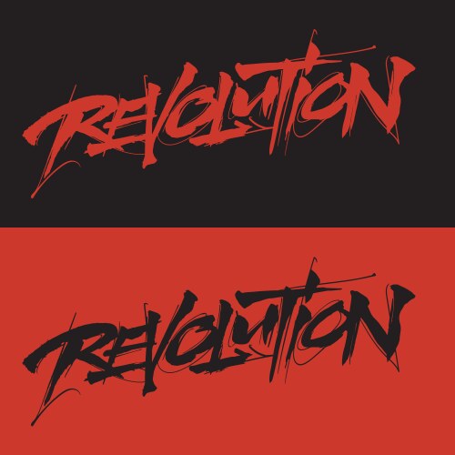 Revolution word concepts banner political Vector Image