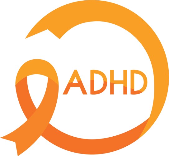 Ribbon Orange Adhd Vector Images (93)