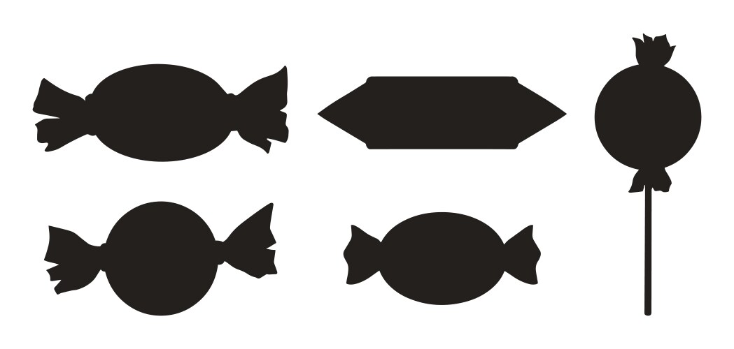 Sweets and candies icons set Royalty Free Vector Image