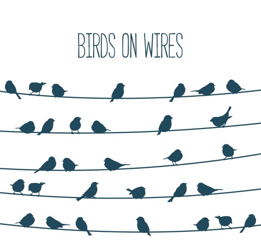 Birds on a Wire Vector Images (over 1,900)