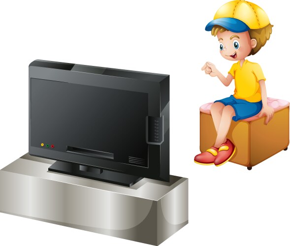 Watch Tv Boy Vector Images (over 890)