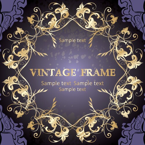Vintage frame Royalty Free Vector Image - VectorStock