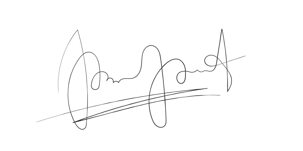 Hand drawn fake autograph sample Royalty Free Vector Image