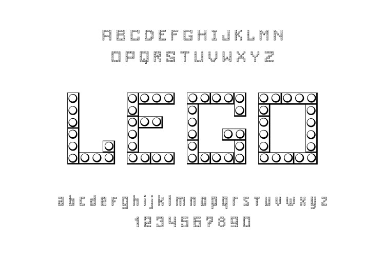Lego Font Abc Vector Images (78)