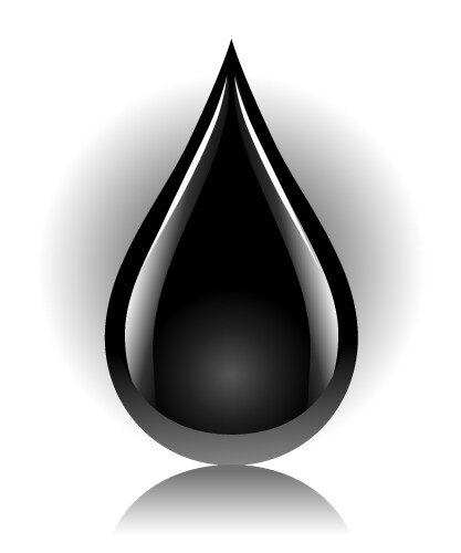 Oil drop sign design Royalty Free Vector Image