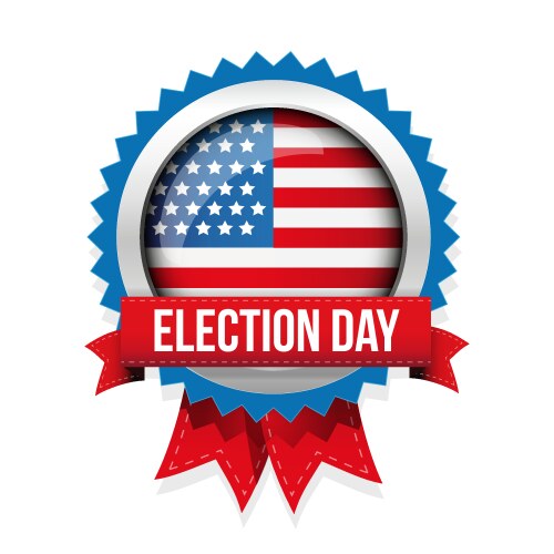 Election day concept icon hand putting voting Vector Image
