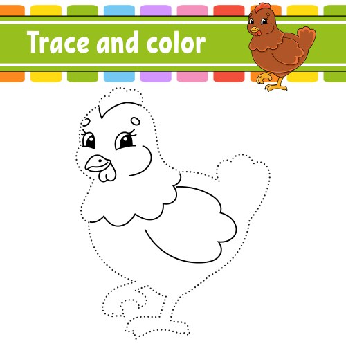 Trace lines writting skills workbook for kids Vector Image