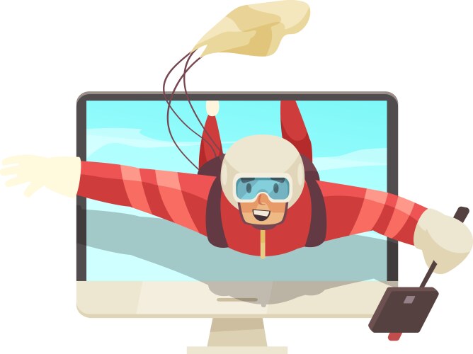 Blogger cartoon Royalty Free Vector Image - VectorStock