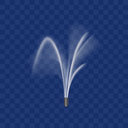 Realistic detailed 3d water fountain effect Vector Image