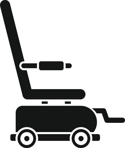 Modern electric wheelchair providing mobility Vector Image