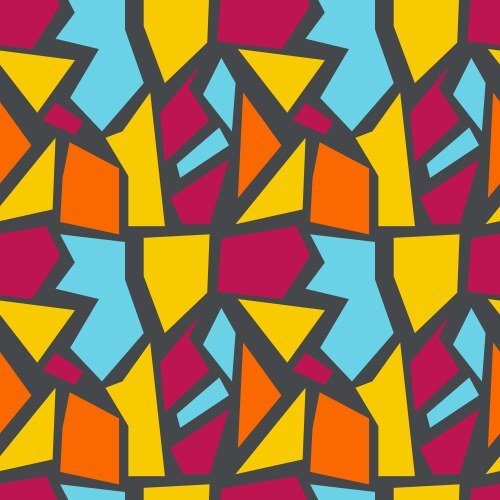 Urban bright geometric seamless pattern Royalty Free Vector