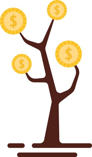 Green round simple money cheque Royalty Free Vector Image