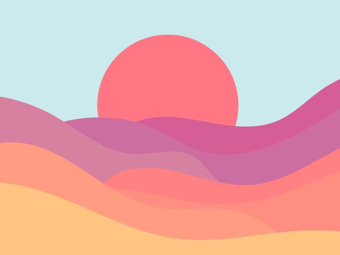 Sunset Cartoon Vector Images (over 34,000)