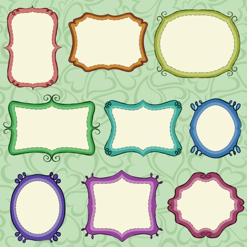 Hand drawn frames Royalty Free Vector Image - VectorStock