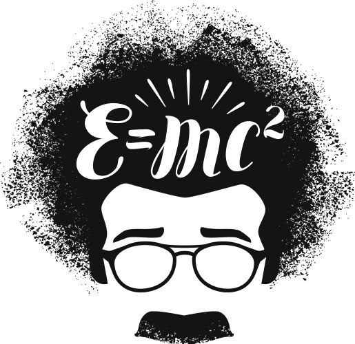 Albert einstein portrait Royalty Free Vector Image