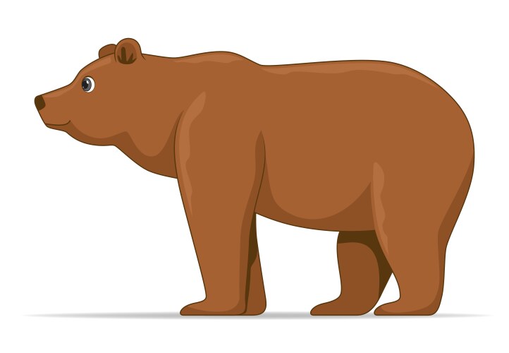 Brown bear cartoon animal Royalty Free Vector Image