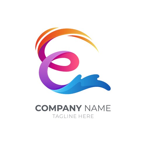 Letter E Waves Vector Images (over 920)