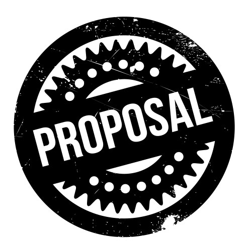 Proposal rubber stamp Royalty Free Vector Image